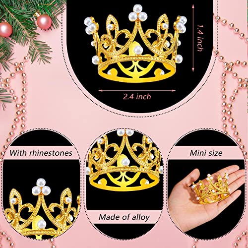 15 Pieces Crown Cake Topper Mini Crown Cupcake Topper Mini Baby Crown ...