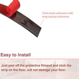 Floor Transition Strip Rubber Threshold Strip Floor Cover Strips Self ...