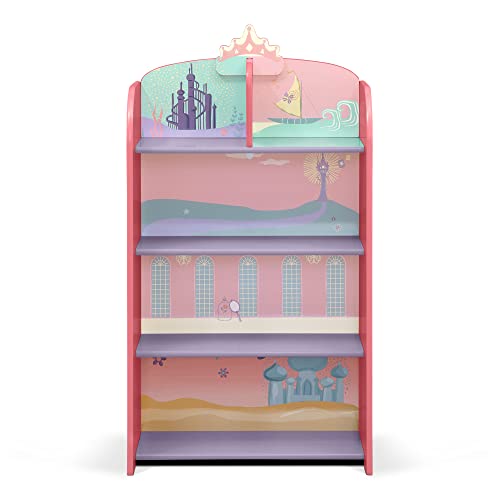 Disney Princess Wooden Playhouse 4-Shelf Bookcase for Kids by Delta ...