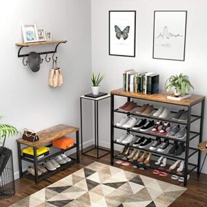 Homfio Shoe Rack, 3 Tier Shoe Rack Bench, Industrial Shoe Storage ...