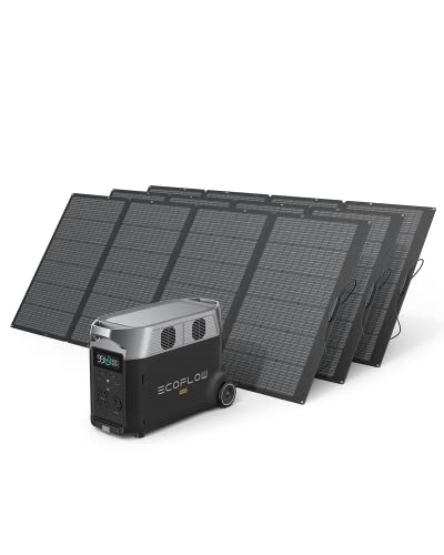 EF ECOFLOW DELTA Pro Solar Generator 3.6KWh/3600W with 3X400W Portable ...