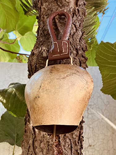Giant Rustic Cow Bell Huge Harmony Vintage Swiss Style Bell Lucky ...