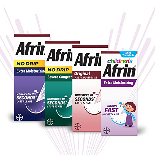 Afrin Childrens, Age 2-6, Extra Moisturizing Stuffy Kids Nasal Spray ...