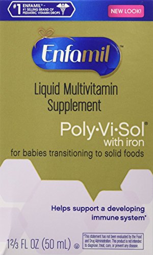 Enfamil Poly-Vi-Sol Multivitamin Supplement Drops with Iron for Infants ...
