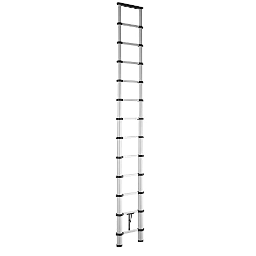 COSCO SmartClose Telescoping Aluminum Ladder with top Cap (300-lb ...