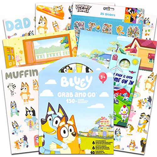 Bluey Sticker Coloring Activity Set Bundle ~ 150+ Bluey Stickers for ...