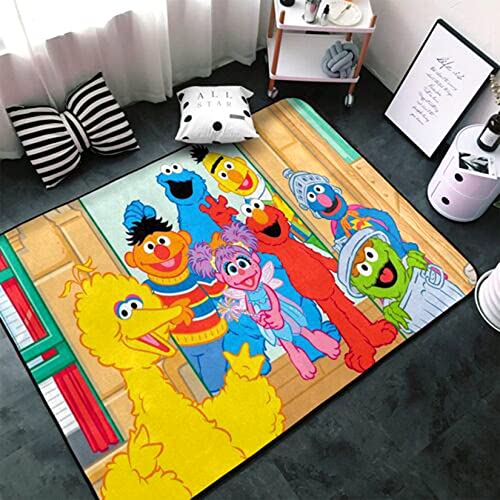 Cartoon 𝐒𝐞.𝐒𝐚𝐦𝐞 𝐒.𝐓𝐫𝐞𝐞𝐭 Area Rug, 𝐄𝐋.𝐌𝐨 Pattern Theme Kids Bedroom ...