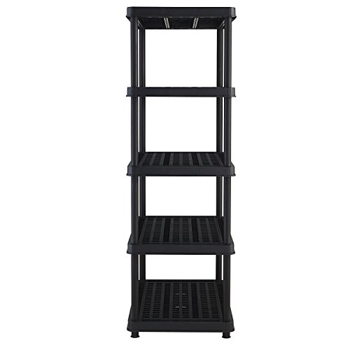 Keter Resin 5-Tier Freestanding Multipurpose Shelf Display Rack for ...