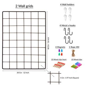 2 Pack Wire Wall Grid Panel | Photos & Pictures Display Grid Wall ...