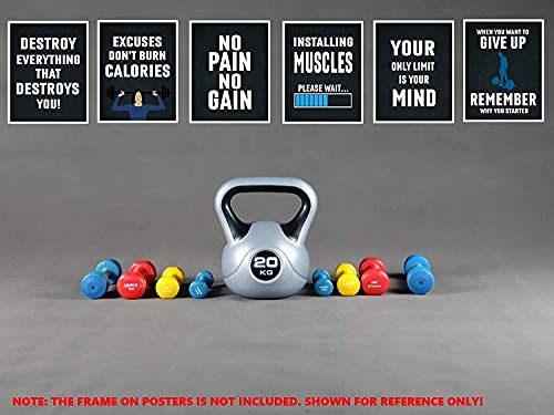 Gym Posters for Home Gym Decor, Motivational Posters for Gym, Workout ...
