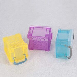 6 Pack Mini Storage Boxes Plastic Storage Box Organiser Box with Lid ...