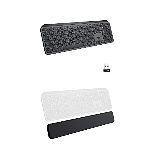 Logitech MX Keys Advanced Wireless Illuminated Keyboard - Graphite Bundle MX Palm Rest — 🛍️ The ...