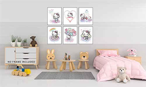 Hello Kitty Pastel Poster - Danish Pastel Room Decor, Anime Poster ...