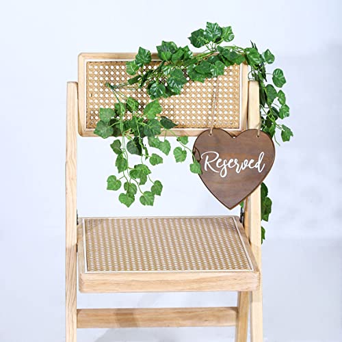 BAYSBAI Hanging Reserved Signs Pack of 4, Heart-Shaped Wooden Reserved ...