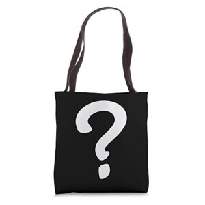 Question Mark ? Couple Guess Who Costume Interrogation Point Tote Bag ...