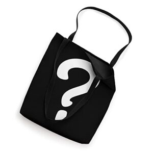 Question Mark ? Couple Guess Who Costume Interrogation Point Tote Bag ...