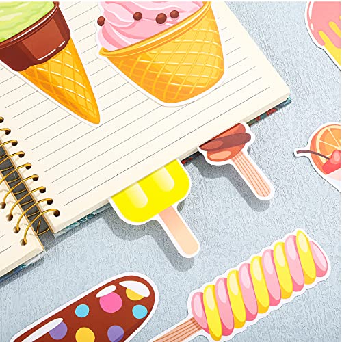 120 Pieces Summer Bookmarks for Kids Summer Ice Cream and Cold Drink ...