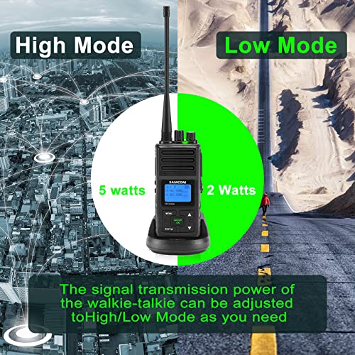 SAMCOM FPCN30A Two Way Radios Long Range 5 Watts Walkie Talkies for ...
