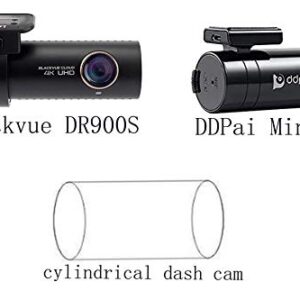 Dash Cam Mirror Mount - Fits Cylindrical BlackVue DR900S/750S/650S ...