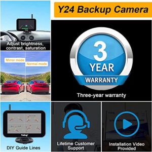 Yakry Wireless Backup Camera HD 1080P 5 Inch Monitor 2 Channels Kit ...