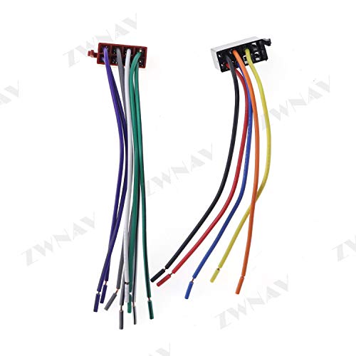 ZWNAV Universal ISO Car Radio Wire Cable Wiring Harness Stereo Adapter ...