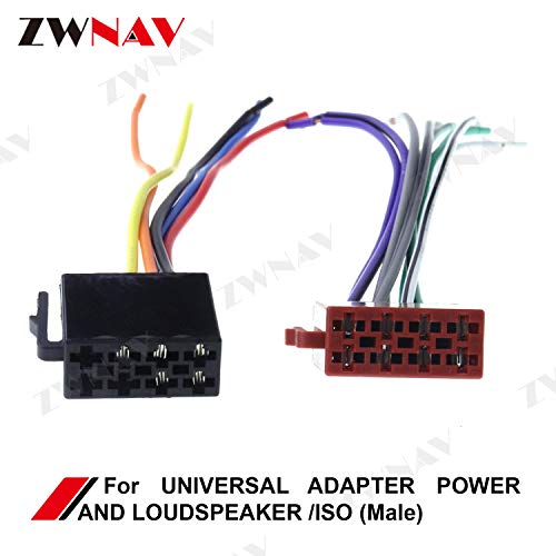 ZWNAV Universal ISO Car Radio Wire Cable Wiring Harness Stereo Adapter ...