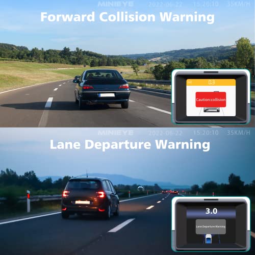 MINIEYE AI Collision Avoidance Device - 1944P Smart Dash Cam with ADAS ...