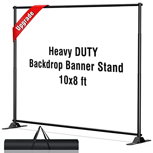 AKTOP 4x7-8x10 FT Extra Thick Backdrop Banner Stand, Heavy Duty ...