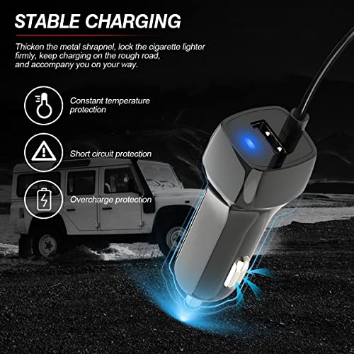 iPhone Car Charger, 3A Super Fast Cigarette Lighter Plug in Adapter ...