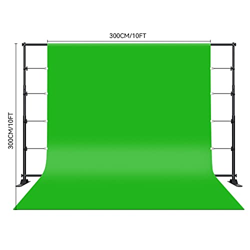 10x10 Ft Green Screen Background for Photography, Soft Pure Chromokey ...