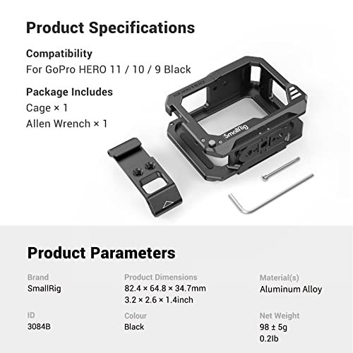 SmallRig Hero11 Cage / Hero10 Cage / Hero9 Cage , Aluminum Video Cage ...