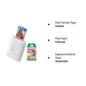 Fujifilm Instax Mini Link Instant Smartphone Printer (ASH) with Instax ...