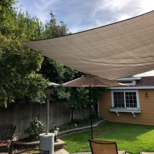 Abrotain Outdoor Shade Sail Shade Cloth Privacy Screen 6'6"x9'9 ...