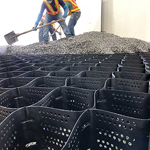 ROYUMI Gravel Grid Durable HDPE Ground Geogrid Stabilizer, 8000lbs ...