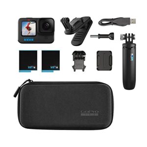 GoPro HERO10 Black Accessory Bundle - Includes HERO10 Camera, Shorty (Mini Extension Pole + Grip ...