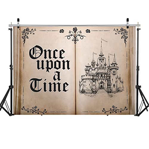 LYCGS 7X5FT Fairy Tale Books Backdrop Once Upon a Time Backdrop Ancient ...