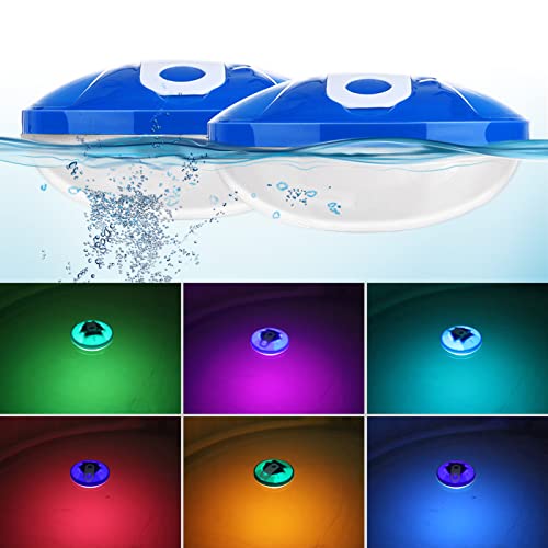 Goallim Floating LED Pool Lights 2 PCS, Color Changing Pool Lights That ...
