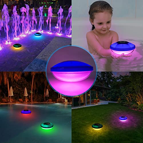 Goallim Floating LED Pool Lights 2 PCS, Color Changing Pool Lights That ...