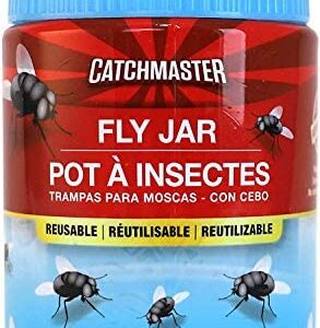 Reusable Trap Fly Jar by Catchmaster - 6 Count, Ready to Use Outdoors ...
