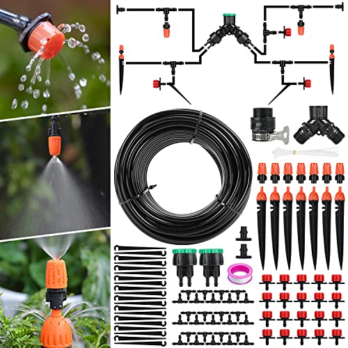 Drip Irrigation Kit, Aiglam Garden Watering System Garden Irrigation ...