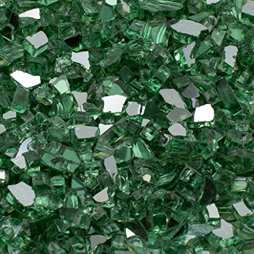 Margo Garden Products DFG25-R07M Dragon Reflective Fire Glass, Green — 🛍️ The Retail Market