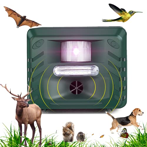 Ultrasonic Animal Repellent Device for Garden, Deer Repeller Outdoor ...