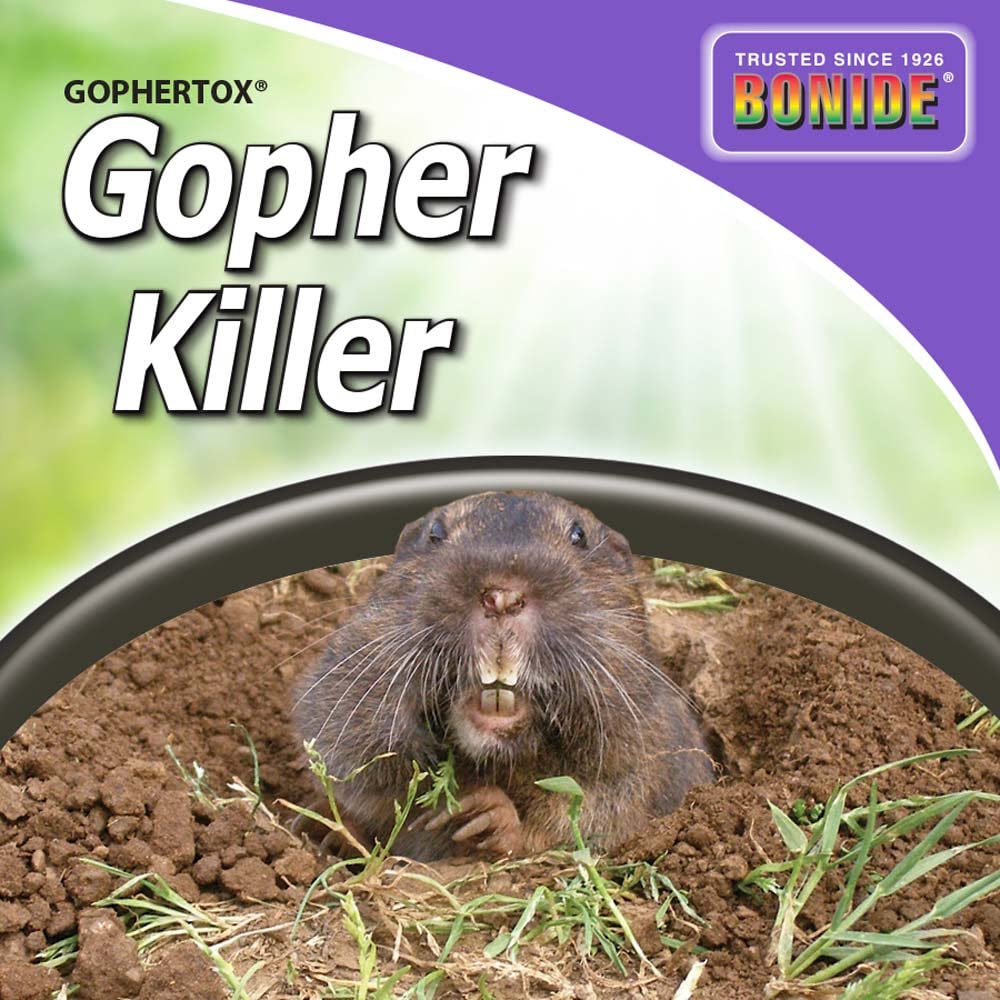 Bonide Gophertox Gopher Killer, 1 lb. Ready-to-Use Poison Bait Granules ...