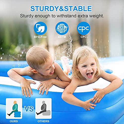 Inflatable Swimming Pool, Family Lounge Pool,Full-Sized Inflatable ...