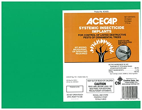 Acecap 25-Pack Systemic Insecticide Tree Implants for Control of Tree ...
