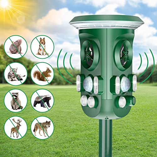Cat Repellment,Meilen 360° Ultrasonic Animal Repeller Outdoor ...