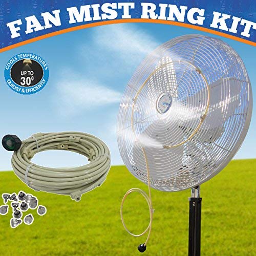 mistcooling - Fan Mist Kit - Made in USA tubing - Low Pressure Misting ...