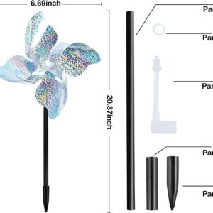 10 Pack Bird Scare Pinwheels Devices, Bird Reflective Pinwheels ...