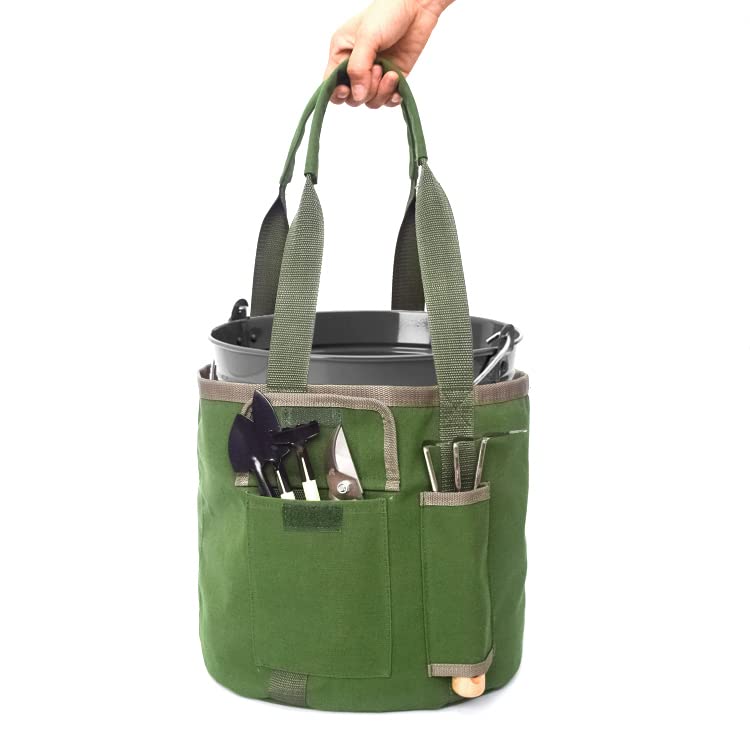 Garden Tools Bucket Bag,Gardening Organizer Tote for 5 Gallon Buckets ...