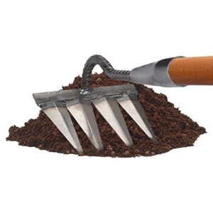 Geraffely Dethatcher Rake - Metal Hand Rakes for Gardening, Weeding ...
